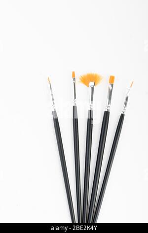 Small brushes for nail painting Stock Photo - Alamy