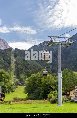 The Jennerbahn mountain cable car in Königssee, Bavaria, Germany Stock ...