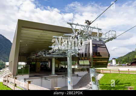 The Jennerbahn mountain cable car in Königssee, Bavaria, Germany Stock ...