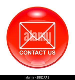 An image of a yellow contact us icon Stock Photo - Alamy