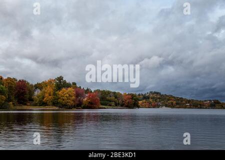 A Fall Scene in Worcester Massachusetts Stock Photo - Alamy