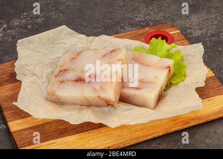 Raw dietary pollock fish fillet for cooking Stock Photo - Alamy