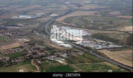 aerial view of the Great Bear Distribution unit at Markham Vale near ...