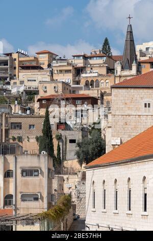 Cityscape of Nazareth, Israel Stock Photo - Alamy