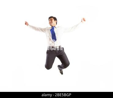 young man in blue work suit doing Repair apartment. Home renovation ...