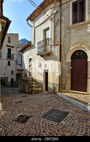 Castrovalva, old rural village in L'Aquila Province, Abruzzo (Italy ...
