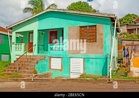 Challengers Village, St Kitts. Caribbean; West Indies, House, First ...