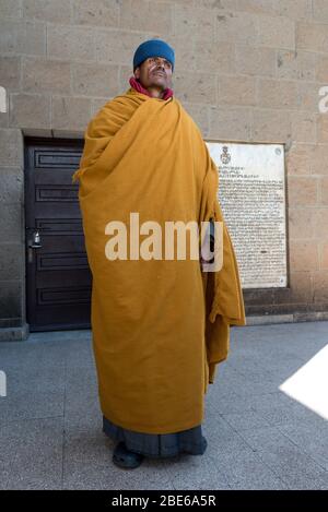 Aba Habteghiorgis head monk of monastery, an Ethiopian Orthodox ...