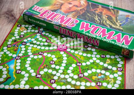 Box and playing board for The Bionic Woman board game, by Denys Fisher ...