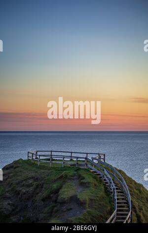 Sango Bay View Point in warm sunrise light. Durness in Scotland Stock ...