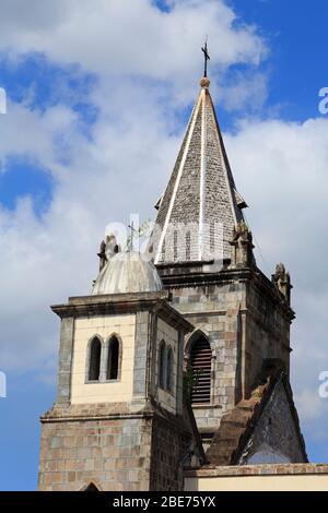 The Catholic cathedral church in Roseau, Dominica, West Indies Stock ...