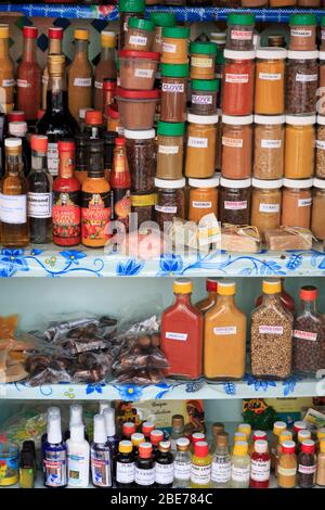 Spices in the market,St. Georges,Grenada,Caribbean Stock Photo - Alamy