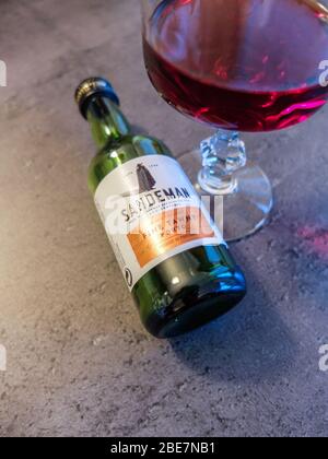 Vintage Sandeman Port Bottle Label Stock Photo - Alamy