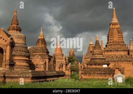 Pyramid Temple in Bagan Burma Stock Photo - Alamy