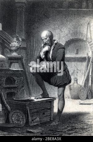 Bernard Palissy, 1510 - 1590, a French Huguenot potter, hydraulics ...