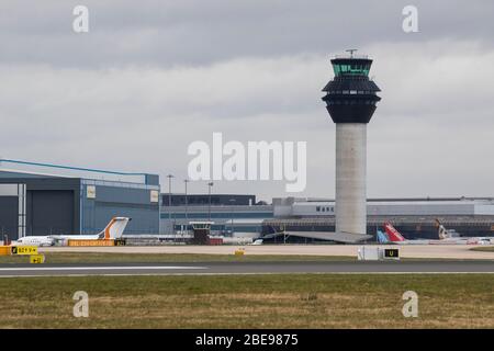 ATC, air traffic control tower, BAA Heathrow International Airport ...