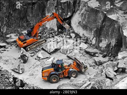 Slate Quarry in Selective Colour #3 Stock Photo - Alamy