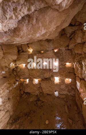 Roman apiary in Ghar Berbah cave on the heritage trail, Xemxija, Bajda ...