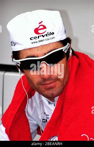 Bobby Julich of Team CSC during the Paris - Nice 2007, Prologue cycling ...