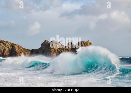 A big waves hitting the seashore Stock Photo - Alamy