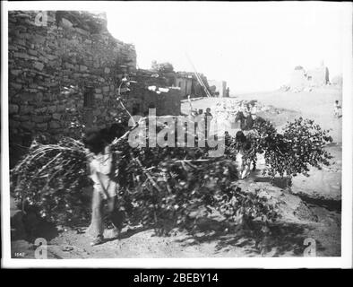 Mishongnovi, Hopi Village on Second Mesa, Arizona, USA, circa 1900 ...