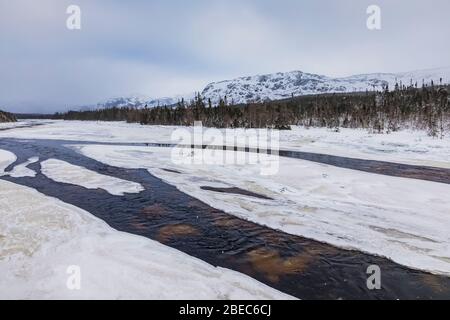 Grandy's Brook in February along the Burgeo Highway, Route 480, in ...