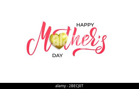 Mother's Day label. Lettering calligraphy Happy Mother's Day Stock ...
