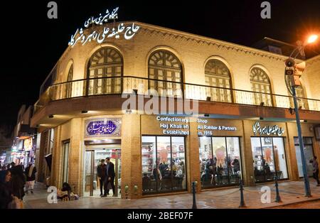 Haj Khalifeh Ali Rahbar, famous sweet shop in Yazd, Iran, Persia,Middle ...