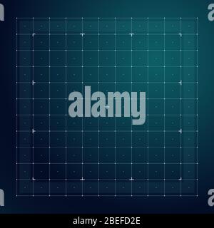 Vector grid marking for user HUD interface. Grid digital, system grid hud screen, interface hud ...