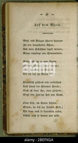 Heine Gedichte 1822 056 Stock Photo - Alamy