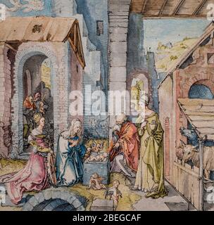 JESUS BORN - DURER Stock Photo - Alamy