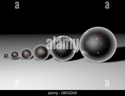 Expanding Universe, Illustration Stock Photo - Alamy