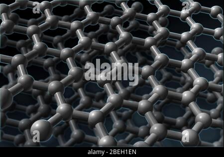 Graphite Molecular Model Stock Photo - Alamy