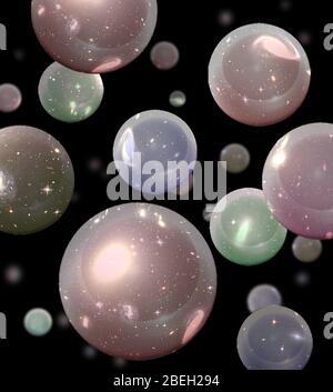 Bubble universes, illustration Stock Photo - Alamy