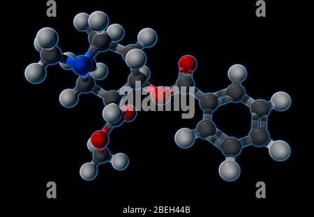 Cocaine drug molecule Stock Photo - Alamy