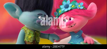 TROLLS WORLD TOUR, from left: Poppy (voice: Anna Kendrick), Branch ...