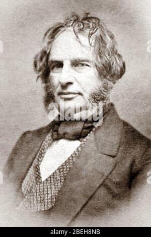Henry W Longfellow with signature crop Stock Photo - Alamy