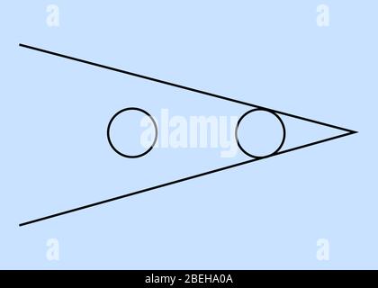 Optical Illusion, Ponzo, Illustration Stock Photo - Alamy