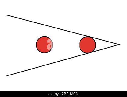 Optical Illusion, Ponzo, Illustration Stock Photo - Alamy