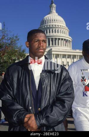 WASHINGTON, DC, USA, OCTOBER 16, 1995: The Million Man March, African ...