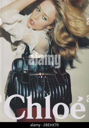 poster advertising Chloe fashion house in paper magazine from 2007 year ...