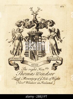 Coat of arms of the Right Honourable Thomas Trevor, Lord Trevor, 1st ...