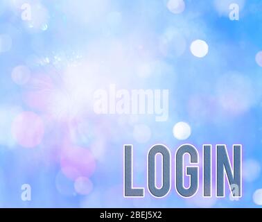 Handwriting text writing Login. Conceptual photo Entering website Blog ...