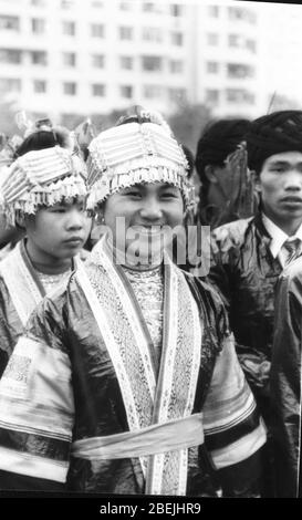 White Miao women in traditional costume, Yutangcun, Huo, Longlin, Baise ...