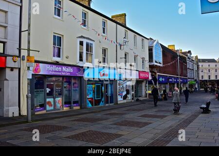 A view along Caroline Street, one of the main shopping areas in the ...