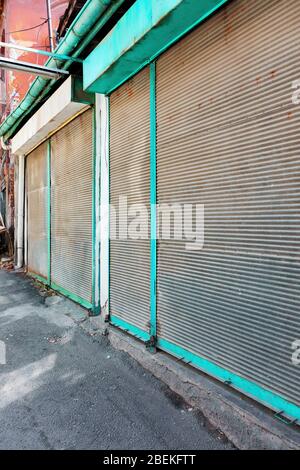 Store front locked with LOCK Stock Photo - Alamy