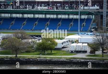 Icahn Stadium on Randalls Island, New York, NY Stock Photo - Alamy