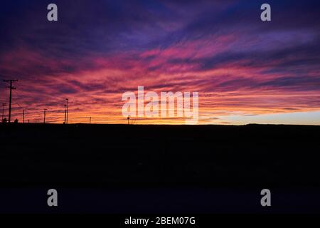 Amazingly Beautiful Texas Colorful Desert Sunset Sky Stock Photo - Alamy
