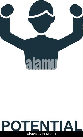 Potencial icon. Line simple icon for templates, web design and ...