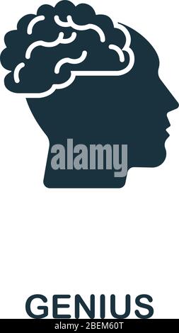 Genius icon. Line simple icon for templates, web design and ...